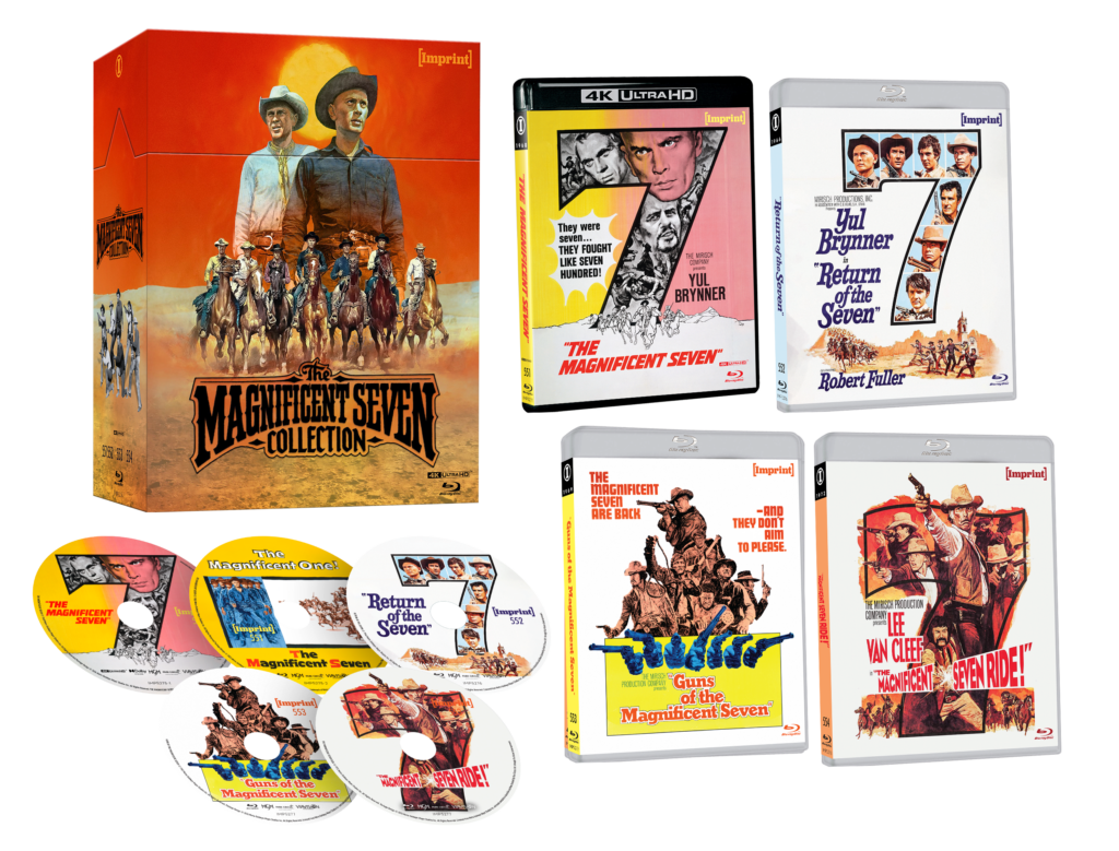 The Magnificent Seven Collection 4K UHD + Blu-ray (1960 – 1972) (Impri ...