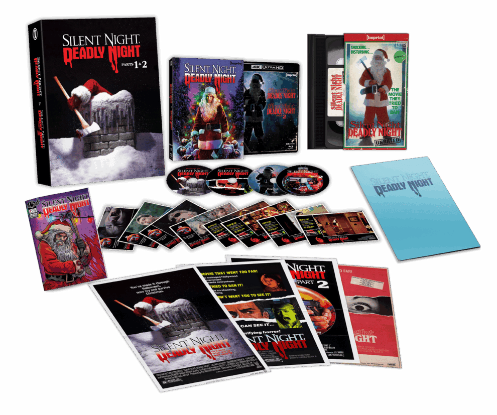 SILENT NIGHT, DEADLY NIGHT: PARTS 1 + 2 4K UHD/BLU-RAY/VHS Limited Col ...